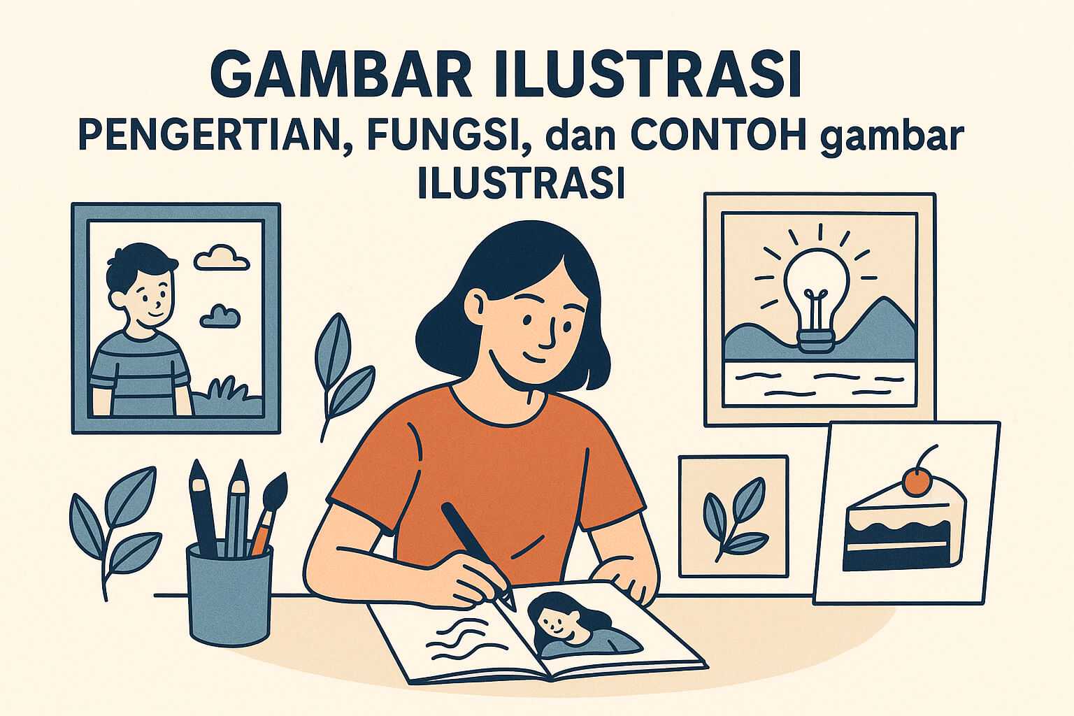 Gambar Ilustrasi , Pengertian, Fungsi, dan Contoh gambar Ilustrasi